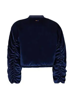 PYER MOSS Vevet-effect Bomber Jacket