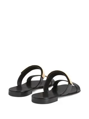 GIUSEPPE ZANOTTI Zak Strap-detail Sandals - Black