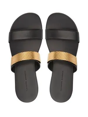GIUSEPPE ZANOTTI Zak Strap-detail Sandals - Black