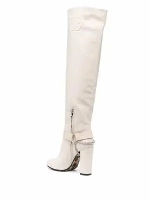 Philipp Plein Buckle-detail Knee-high Boots