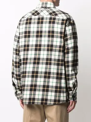 COUNTY OF MILAN Feather Checked Shirt - Neutrals