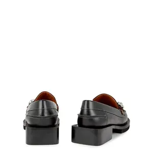 GANNI 40 Leather Loafers