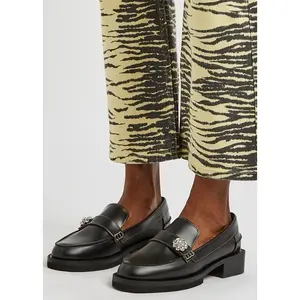 GANNI 40 Leather Loafers