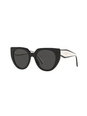 Prada Bicolour Cat-eye Sunglasses - Black