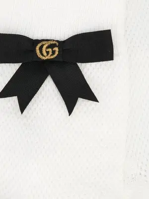 Gucci Gg-ebellished Bow Socks