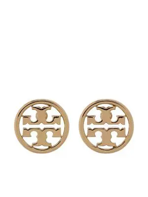 Tory Burch Miller Round Stud Earring - Metallic