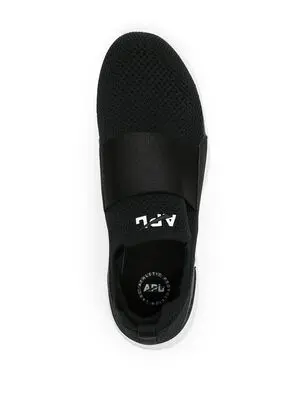 Apl Knitted High Top Sneakers - Black