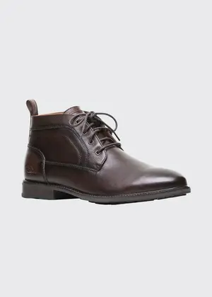 Rodd & Gunn Dark Brown Leather Chukka Boots Rodd & Gunn Clearview Mens Chukka Boot - Redwood – William  main image 2