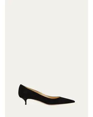 JIMMY CHOO Amelia Suede Pumps - Black
