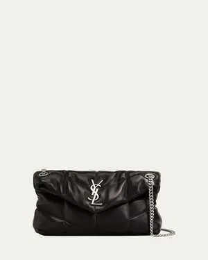 Saint Laurent Puffer Shoulder Bag - Black