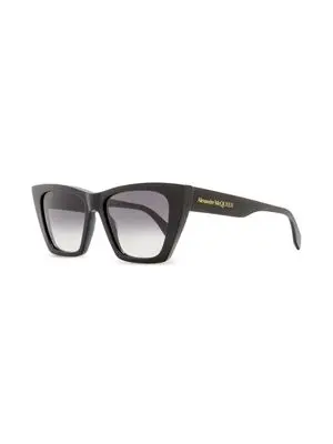 Alexander McQueen Logo-debossed Cat-eye Sunglasses