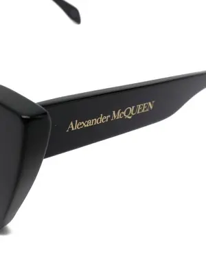 Alexander McQueen Logo-debossed Cat-eye Sunglasses