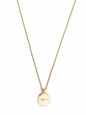 Tom Wood Logo Pendant Necklace - Gold