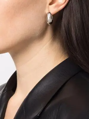 Tom Wood Medium Ice Hoop Earrings
