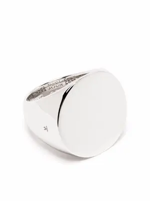 Tom Wood Clean Circle Signet Ring - Silver