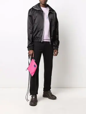 Amiri Zip-up Satin Track Jacket - Black