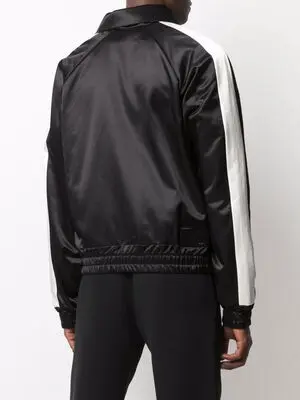 Amiri Zip-up Satin Track Jacket - Black