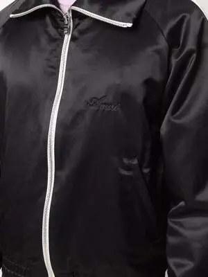 Amiri Zip-up Satin Track Jacket - Black