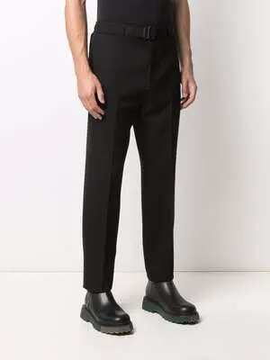 Givenchy Belted Wool Tailored Trousers