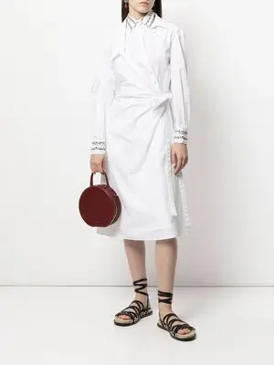 Ports 1961 Asymmetric-shirt Wrap Dress