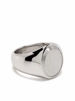 Tom Wood Oval Top Ring - Silver