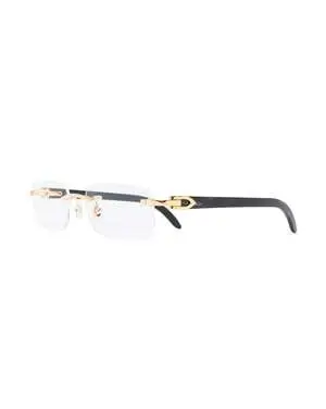 Cartier Rectangle-frame Glasses - Black