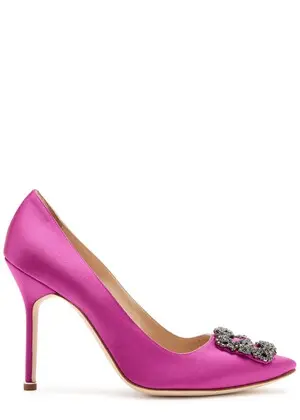 Manolo Blahnik Hangisi 105 Pumps - Fuchsia