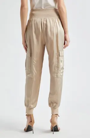 Cinq À Sept Giles Cropped Cargo Joggers - Khaki
