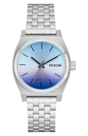 Nixon Medium Time Teller Bracelet Watch - Silver/dusk