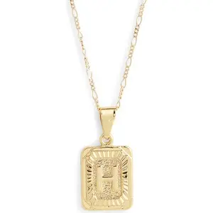 BRACHA Initial Pendant Necklace - Gold