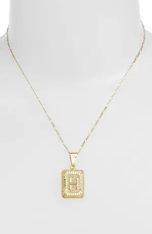BRACHA Initial Pendant Necklace