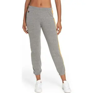 Aviator Nation Stripe Track Pants - Heather