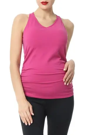 KIMI + KAI Rachel Maternity Performance Tank Top - Berry