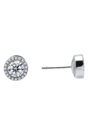 Lafonn Lafonn Simulated Diamond Stud Earrings Silver