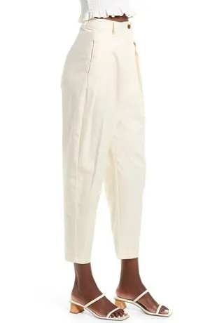 AMY LYNN Tapered Cotton Trousers