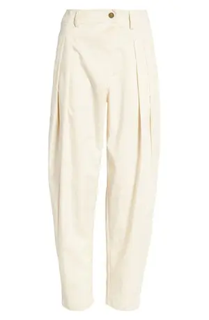 AMY LYNN Tapered Cotton Trousers