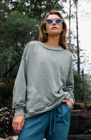 Free People Metti Crewneck Sweatshirt
