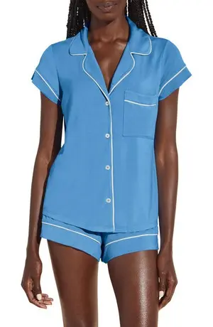 Eberjey Gisele Short Pajamas Azure/ivory