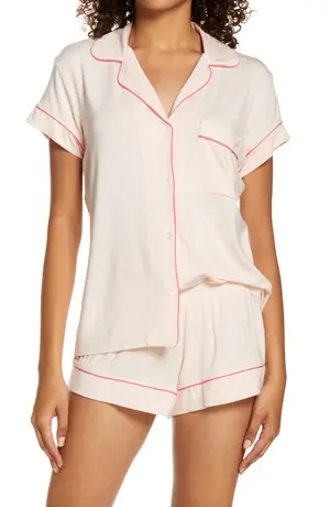 Eberjey Gisele Short Pajamas Bellini/ Bright Pink