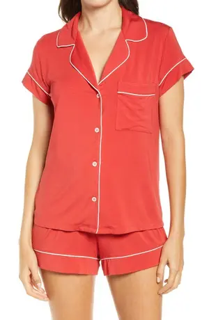 Eberjey Gisele Short Pajamas Haute Red/bone