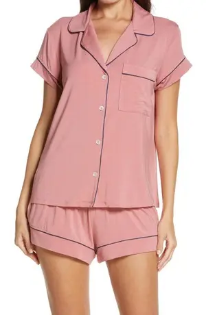 Eberjey Gisele Short Pajamas La Rosa/ Indigo