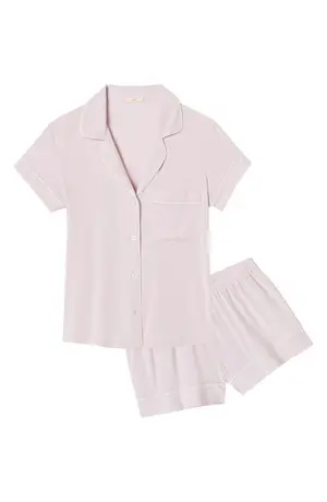 Eberjey Gisele Short Pajamas Lilac/ Ivory
