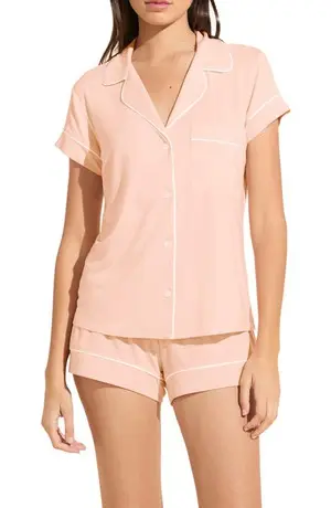 Eberjey Gisele Short Pajamas Petal Pink/ivory