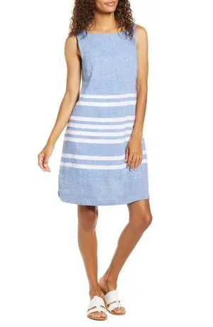 BEACHLUNCHLOUNGE Alina Stripe Shift Dress - Saketini