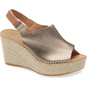 TONI PONS Lugano Espadrille Wedge Sandal - Bronze