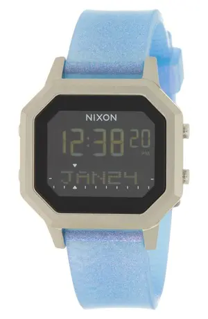Nixon Nixon Siren Digital Watch Silver / Iridescent