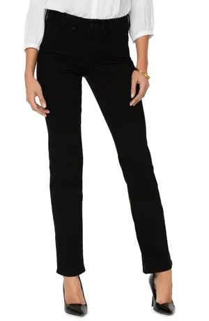 NYDJ Marilyn Straight Leg Jeans - Black