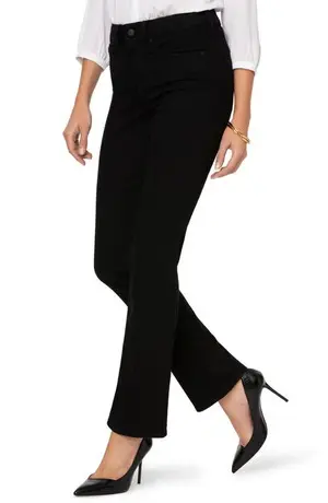NYDJ Marilyn Straight Leg Jeans - Black