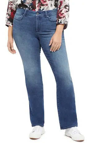 NYDJ NYDJ Marilyn Straight Leg Jeans Bluewell