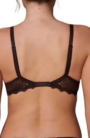 Simone Perele Caresse Underwire Plunge Bra - Cocoa